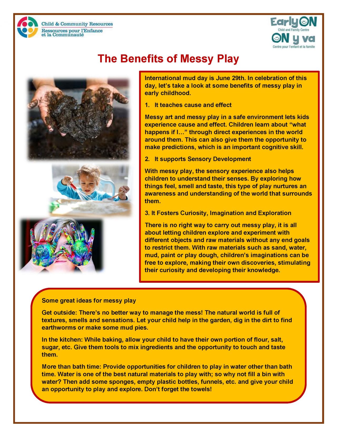 Resources for Caregivers - Child & Community Resources